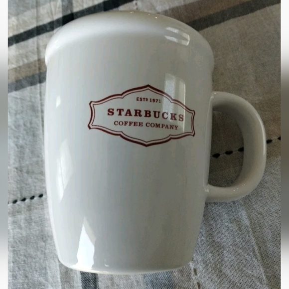 Starbucks | Kitchen | Starbucks Coffee Mug Cup 206 White Red Starbucks ...